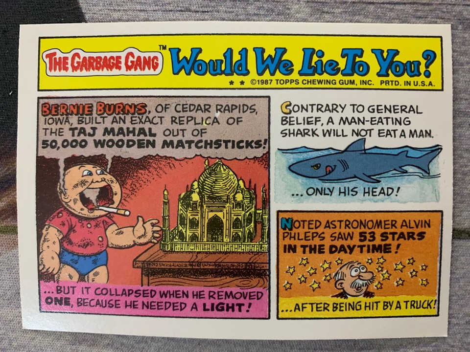 Garbage Pail Kids OS9 GPK Original 9th Series Ragged Aggie Card 378b | eBay