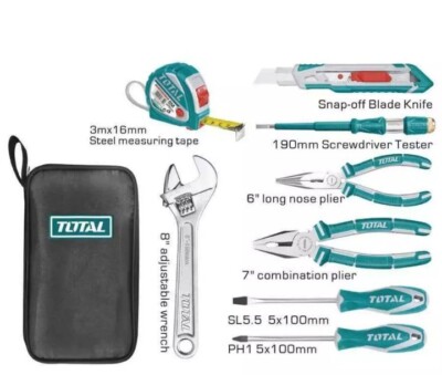 Set Utensili 8 Pezzi Total One-Stop Tools Station | eBay