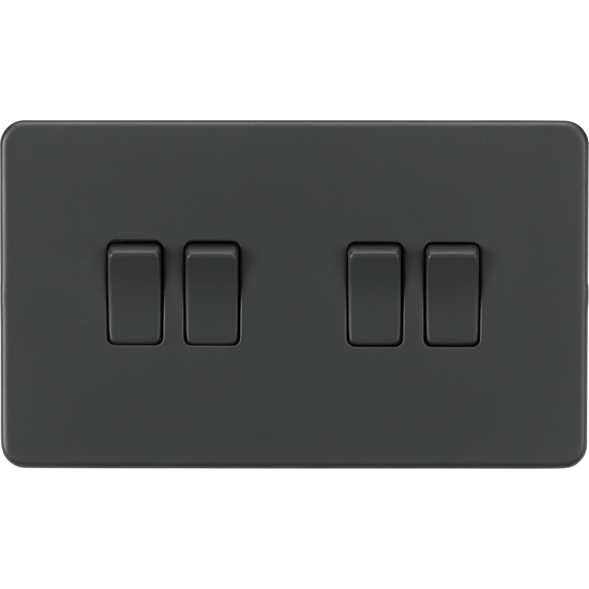 Screwless Anthracite Electrical Plug Sockets and Switches + USB ...