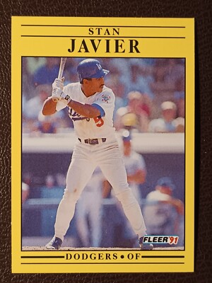 STAN JAVIER L.A. DODGERS 1991 FLEER BASEBALL CARD #211 | eBay