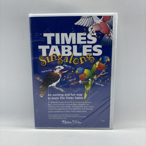 Times Tables Singalong CD Gillian Miles Brand New Sealed Free Tracked ...