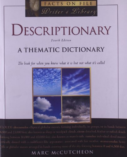 DESCRIPTIONARY: A THEMATIC DICTIONARY (WRITERS LIBRARY) By Marc ...