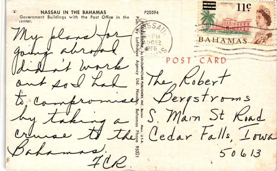 HOSPITAL, NASSAU, BAHAMAS, Government Buildings, Post Office, Cedar ...