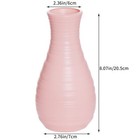 2 Pack Composite Plastics Flower Vase Unbreakable Ceramic Look Vase for ...