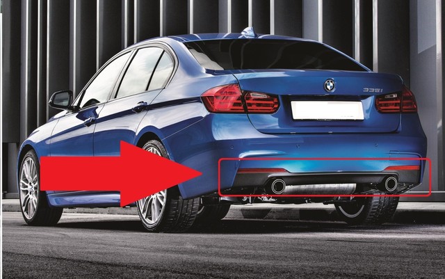 Genuine BMW Twin Exit Rear Diffuser F30 & F31 51128054501 for sale ...