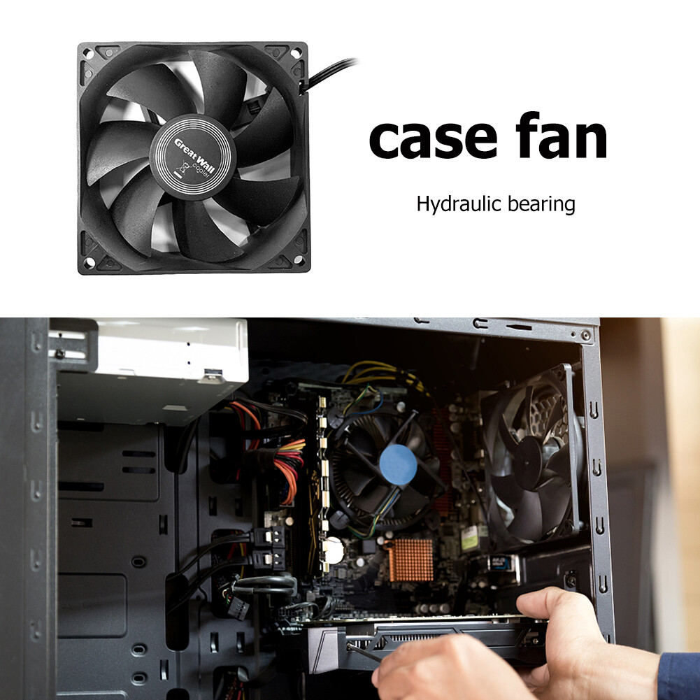 Silent Fan for Computer Cases Chassis Cooling Fan Hydraulic Bearing ...
