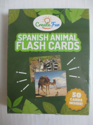 Spanish Animal Flash Cards Create Fun new sealed | eBay