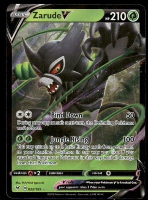 Pokemon Tcg Zarude V #22 Pokemon Vivid Voltage NM | eBay