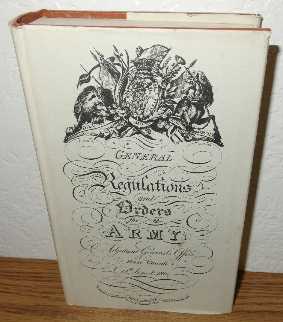 Regulations & Orders for the Army to Jan 1st 1816 Book Facsimile ...