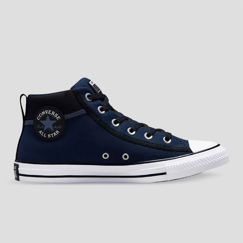UNISEX CONVERSE CANVAS LEATHER MID CHUCK TAYLOR ALL STAR HI STREET ...