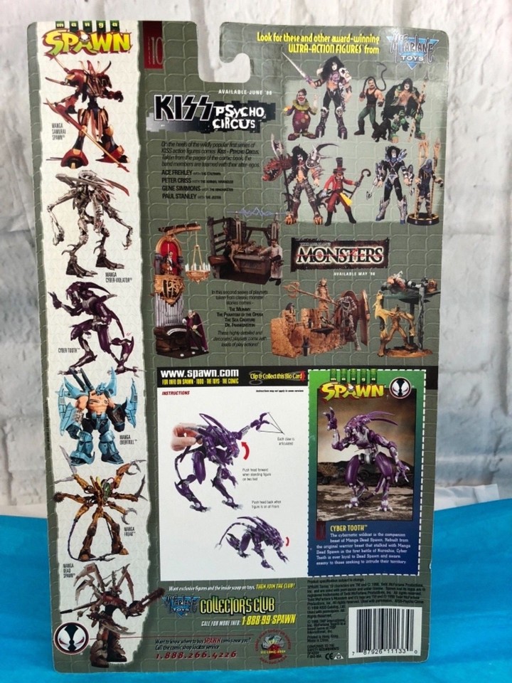 McFarlane Toys Manga Spawn Cyber Tooth Action Figure New Collectible | eBay
