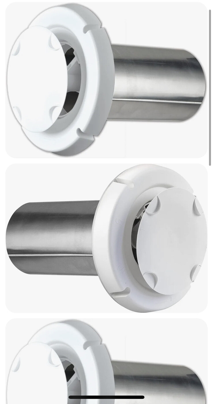 Dundas Jafine BPSH4WZW ProShield 4” Spring Loaded Dryer Vent Hood ...