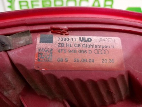 4F5945095D feu arrière gauche pour AUDI A6 - 4F C6 2004 - 2008 ...