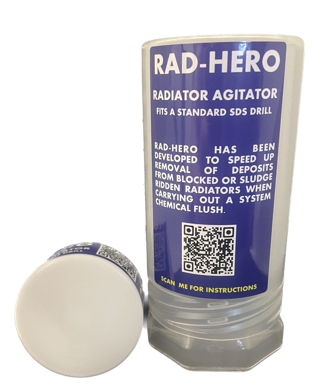 2 x RadHero Power Flushing Vibrating Hammer Radiator Sludge Agitator ...