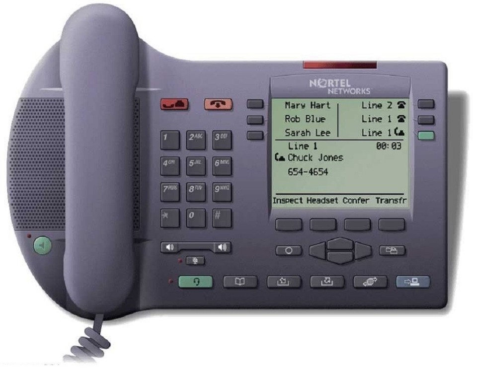 Nortel Networks NTDU82AA70 i2004 IP VoIP Phone Charcoal w/ Power cord ...