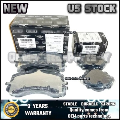 Front & Rear Brake Pads Kit For Bentley Bentayga 4M0698451C 4M0698151AK ...
