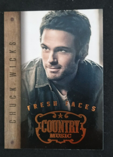 2014 Panini Country Music Fresh Faces Card Chuck Wicks #1 | eBay