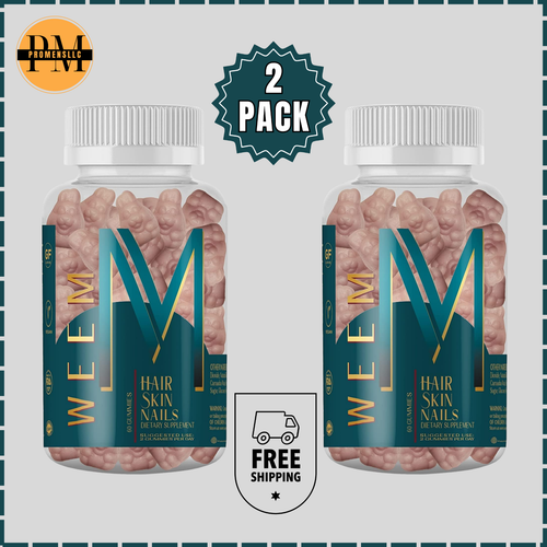 2 Pack WEEM Hair Skin and Nails Gummies, Cruelty-free 60 ct. Free Shipping | eBay