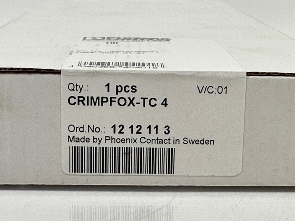 (NEW) Phoenix Contact Crimpfox-TC 4 Crimping Pliers 1212113 | eBay