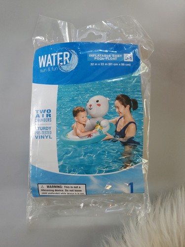 Water Sun & Fun Inflatable Baby Pool Float BEAR Kids Summer Beach Toy ...