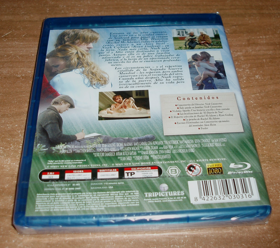 The Notebook Blu-Ray New Sealed Drama Romance R2 | eBay UK