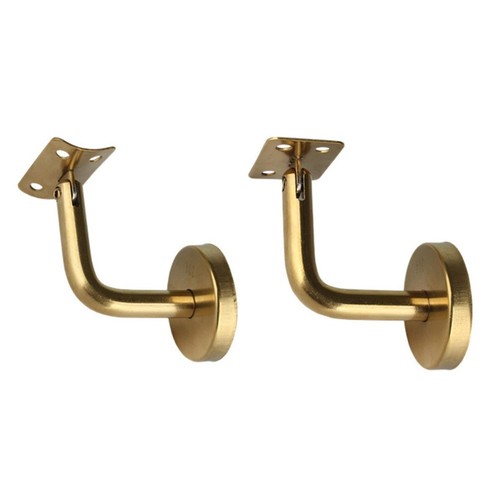 Strong Gold Stainless Steel Bracket for Stair Handrail Wall ...