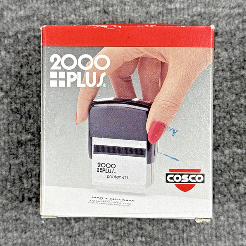 Cosco 2000 Plus Printer 40 Training Copy Rubber Stamp Blue Ink | eBay