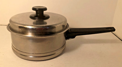 Lifetime Stainless Steel Cookware 18-8 R5 Saucepan w LID Gold Signature ...