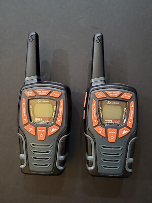 Cobra Microtalk Model CXT565 Walkie-Talkie CB's Two 2-Way Radios Black ...