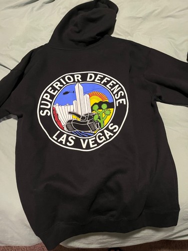 superior defense xl black hoodie with Nevada city logo & tank | eBay