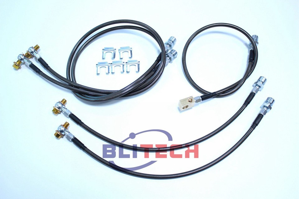 Fit 2001-2006 02 03 Silverado Sierra HD Stainless Steel Brake Line Kit ...