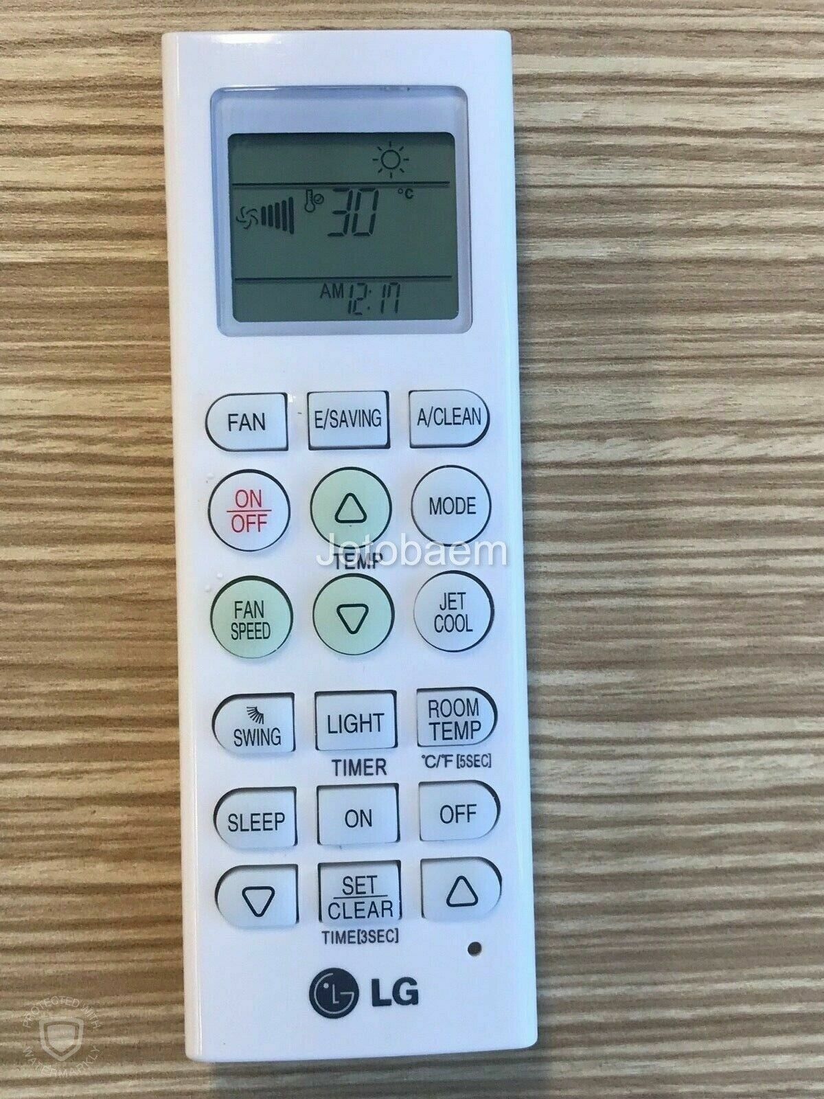 Air Conditioner Remote Control LG R09AWN-NC13, R12AWN-NC13, R18AWN-NC13 ...
