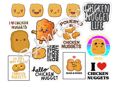 Chicken Nuggets Edible Icing Sheet A4 Cake Toppers | eBay UK