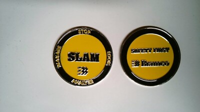 CHALLENGE COIN SLAM STOP LOOK ANALYZE MANAGE BRAMCO SAFETY FIRST | eBay