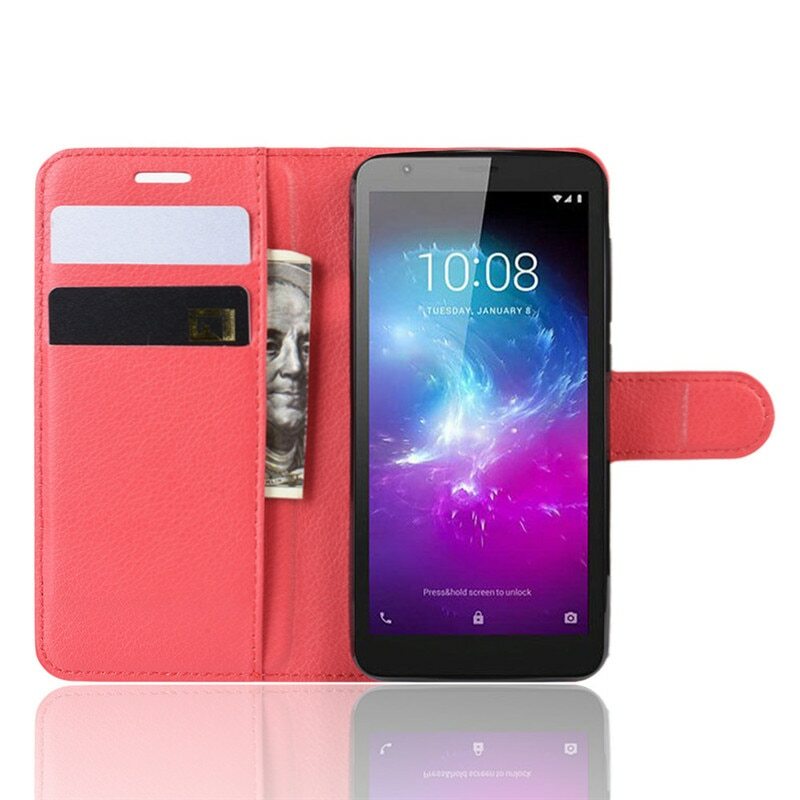 New Premium PU Leather Wallet PHONE Case TPU Flip Cover For Optus X ...
