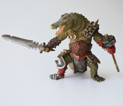 Crocodile Warrior Papo Figure 2008 Mutant Action Figure Medieval ...