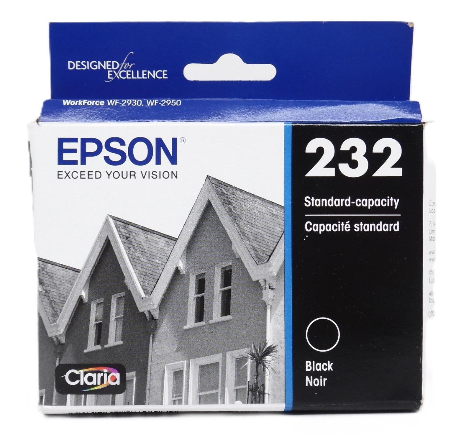 Genuine EPSON Claria Standard-Capacity 232 Back Ink Cartridges T232120 ...