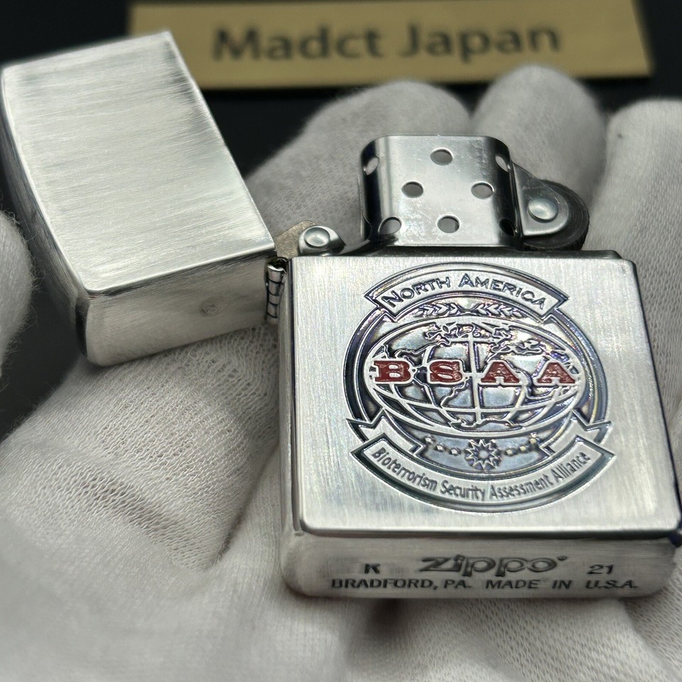 Zippo Resident Evil BIOHAZARD BSAA Silver Lighter Japan New | eBay