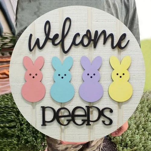 Cardboard Welcome Door Sign Pendant Door Plaque Decoration | eBay