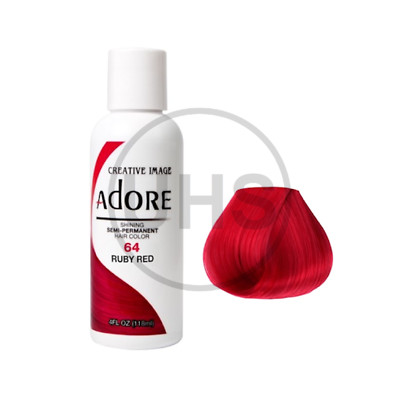 Adore Semi Permanent Ruby Red Hair Colour 64 - 118ml | AUS SELLER ...