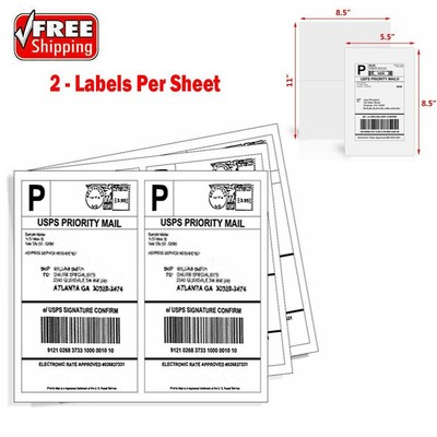 Inkjet Labels - 2X4 Labels