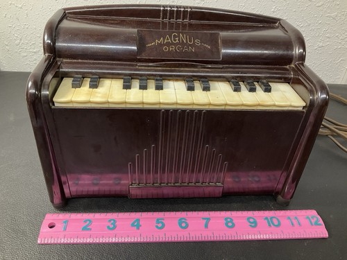 Vintage Magnus 1510 Mini Table Top Electric Air Organ 1950's Works ...