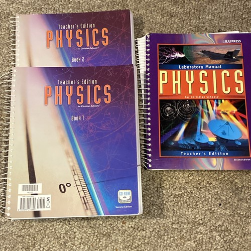 PHYSICS for Christian Schools (3) Books 1&2 + Lab Manuel all Teacher ...