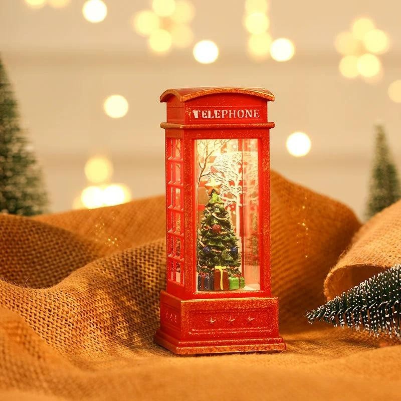 Christmas Phone Booth Decoration with Santa Claus HO T N5Z9 | eBay UK
