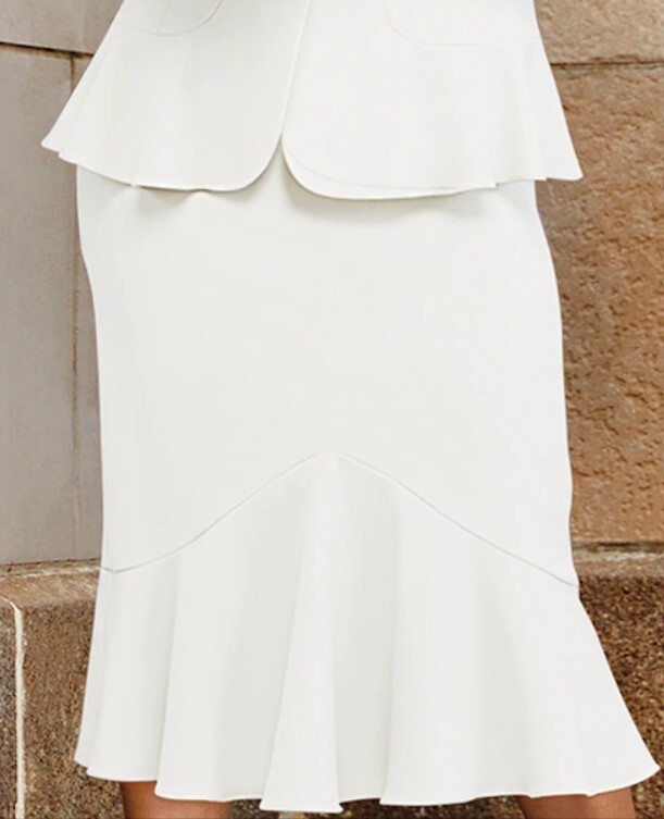 18W PLUS Ashro White Party Church Formal Dress Wardrober Denai Pant ...