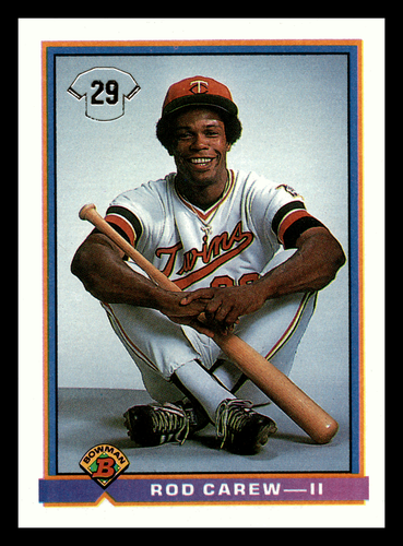 1991 Bowman Rod Carew HOF Minnesota Twins #2 NM-MINT | eBay