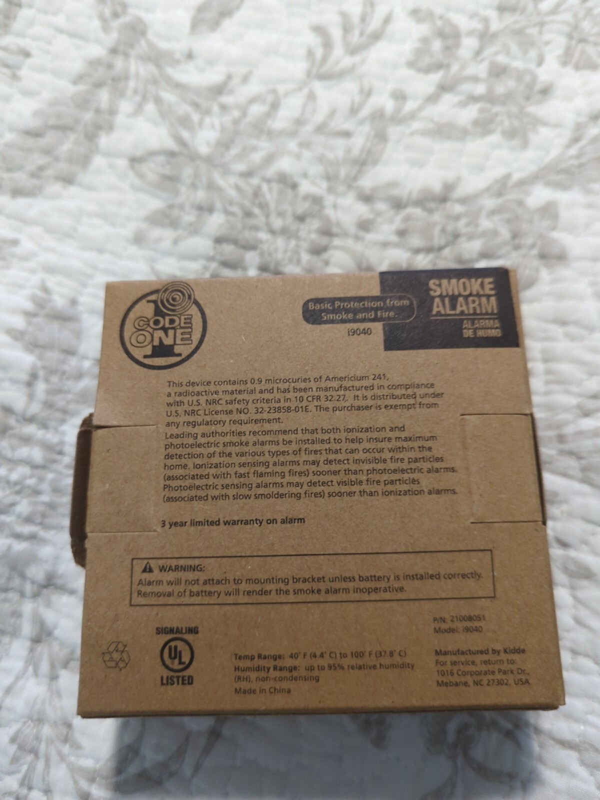 3 Kidde 21026056 Model i9040 Ionization Smoke Alarm 47871260560 | eBay