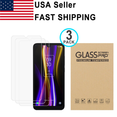 3PCS Tempered Glass TCL 40 XE 30 Z T V SE/30 XE 5G/4X/10 5G UW/Stylus ...