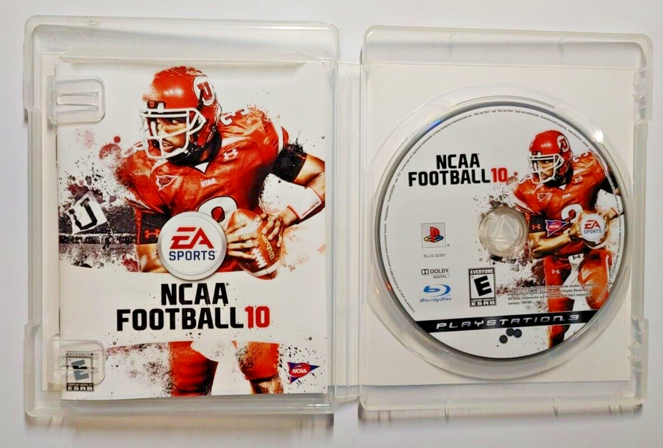 NCAA Football 10 (PS3 Sony PlayStation 3, 2009) Complete CIB Tested ...
