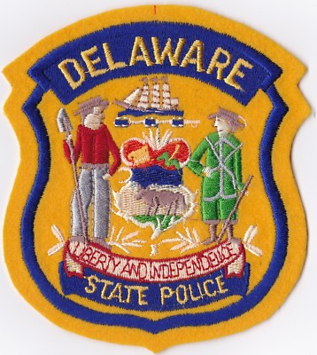 DELAWARE STATE POLICE - SHOULDER - IRON or SEW-ON PATCH | eBay